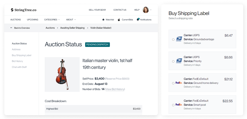 StringTree | Selling